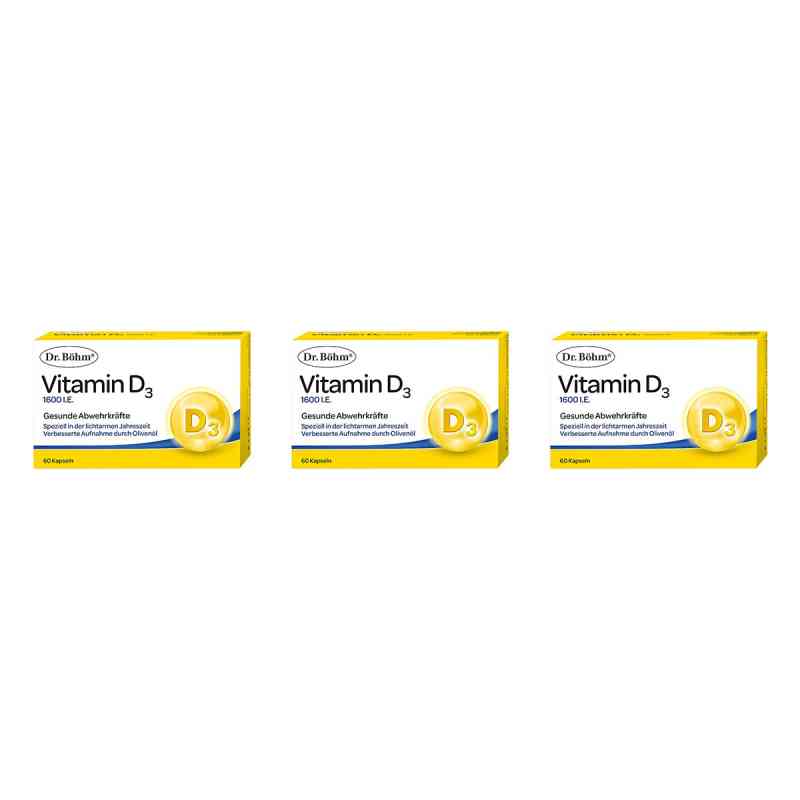 Dr. Böhm Vitamin D3 1600 internationale Einheiten 3x60 stk