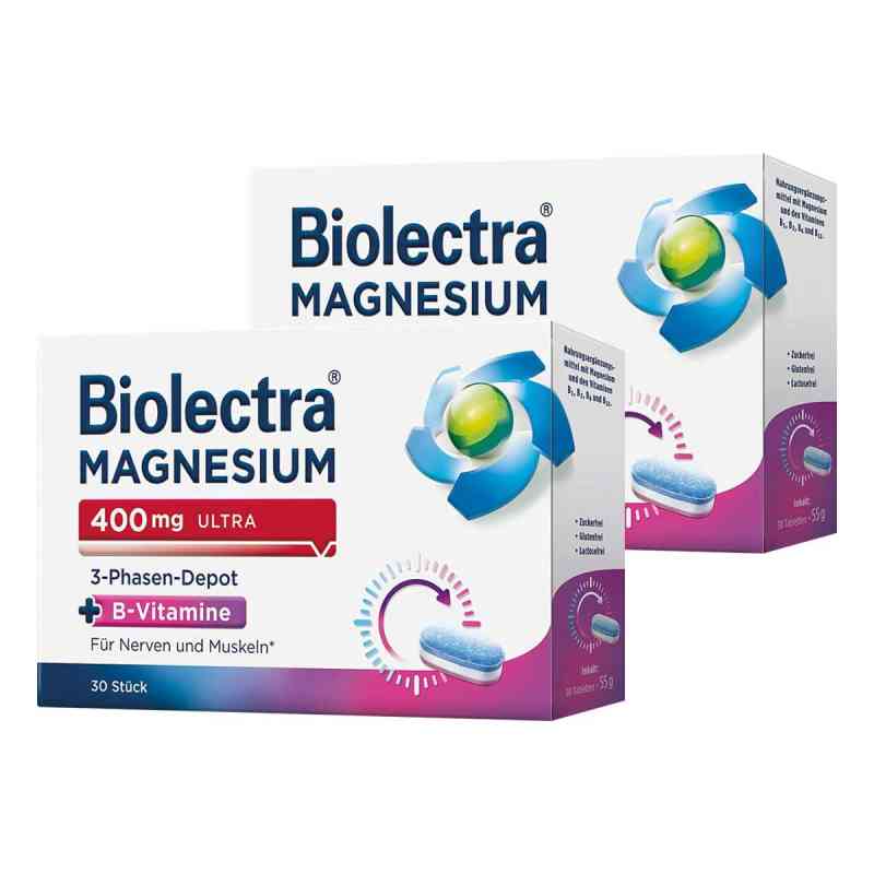 Magnesium Biolectra 400 mg Ultra 3-Phasen-Depot 2x30 stk