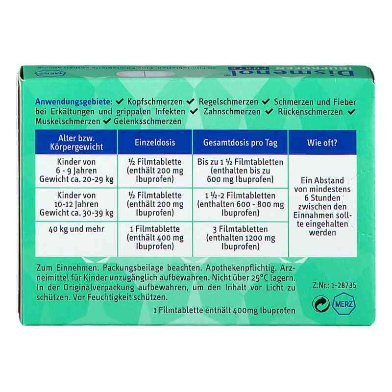 Dismenol forte Ibuprofen 400 mg Filmtabletten 20 stk