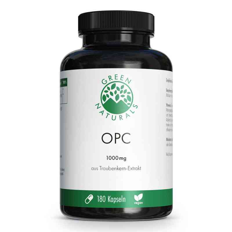 GREEN NATURALS OPC 1000 mg aus Traubenkern-Extrakt 180 stk
