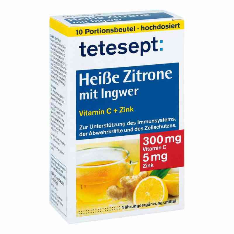 Tetesept Heisse Zitrone mit Ingwer zuckerfr.Pulver 10X3 g