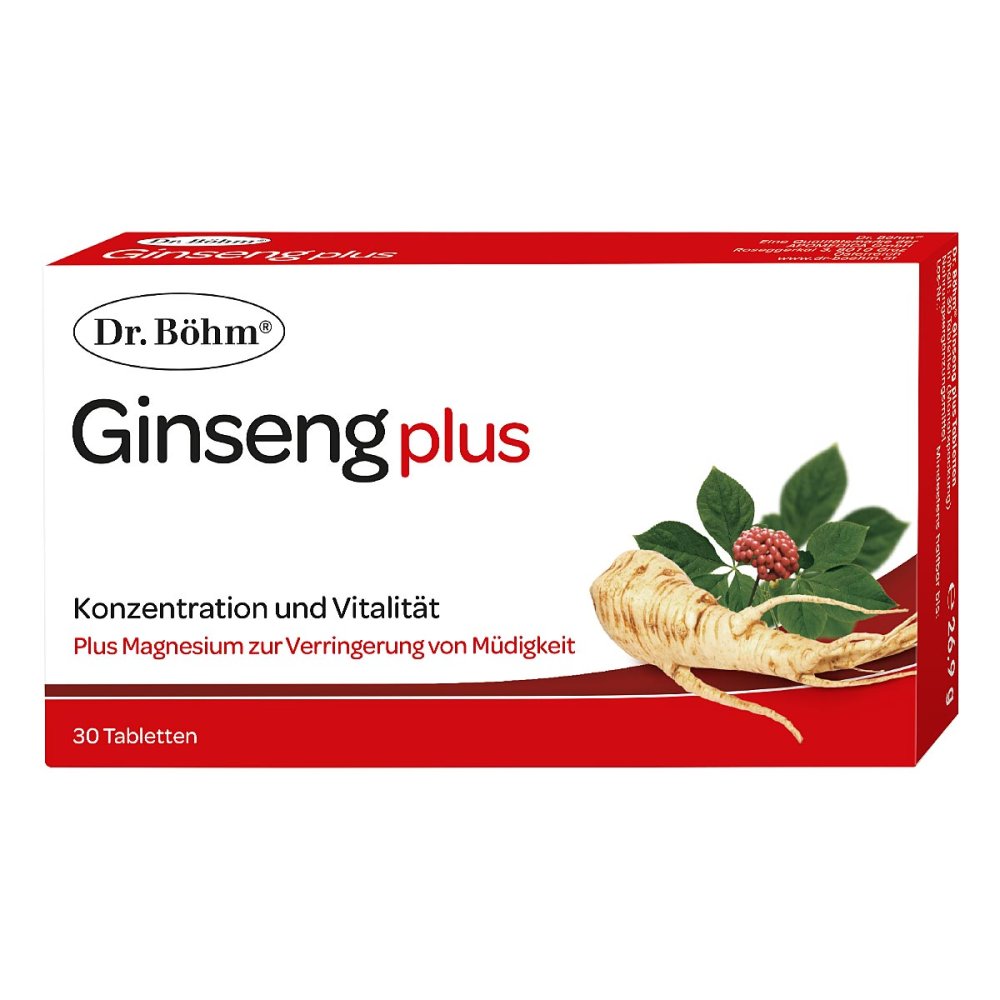 Dr. Böhm Ginseng plus Tabletten 30 stk – günstig bei apotheke.at