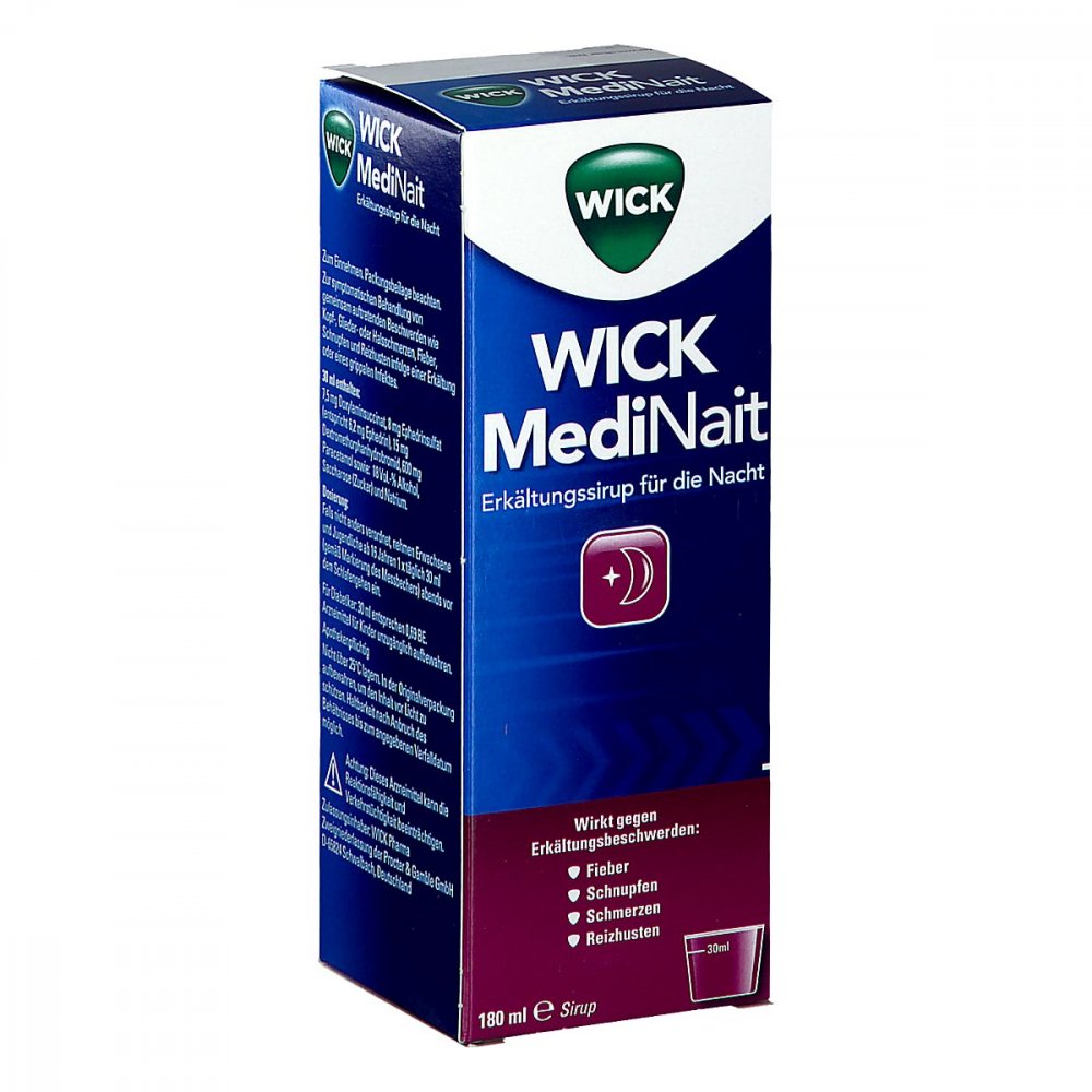 WICK MediNait Erkältungssirup für die Nacht 180 ml