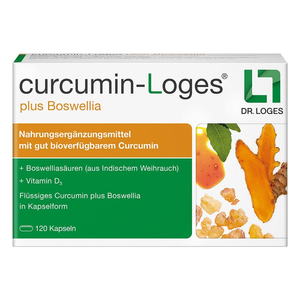 curcumin-Loges plus Boswellia - Kurkuma Kapseln mit Weihrauch 120 stk